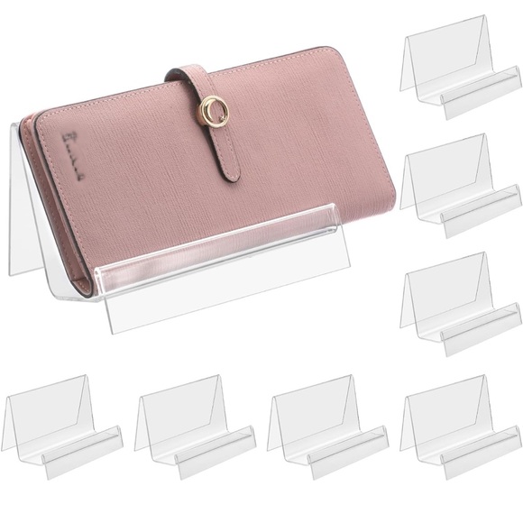 Accessories | Of 8 Clear Acrylic Wallet Display Stand Holder Purse ...